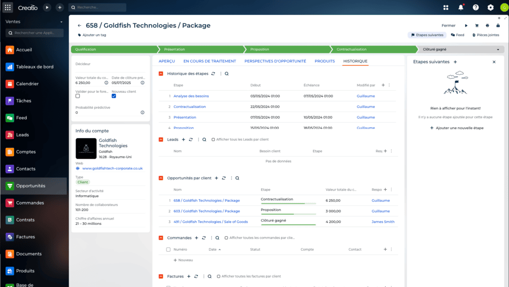 Creatio CRM | Notre avis sur ce logiciel CRM no code
