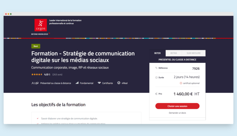 Formation en Communication Digitale | Quelle est la meilleure en 2024