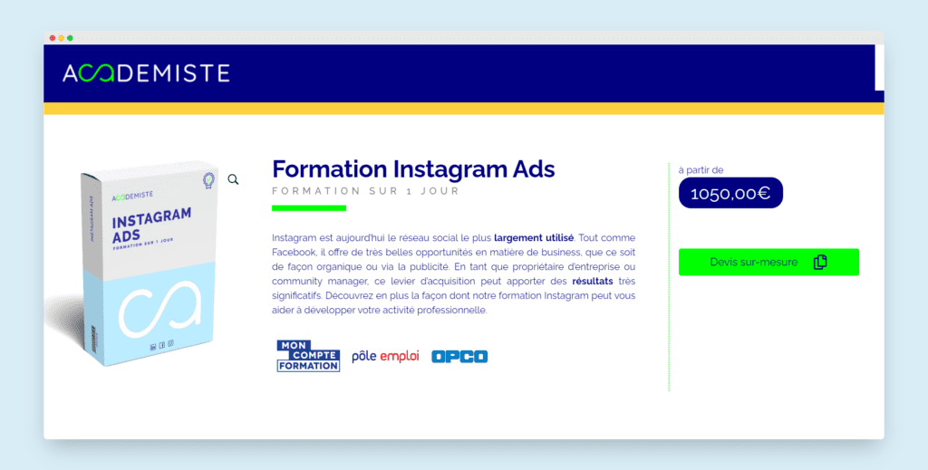 Formation Instagram | Quelle est la meilleure en 2023