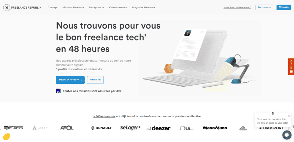 46 Plateformes Freelance pour trouver des missions en 2023