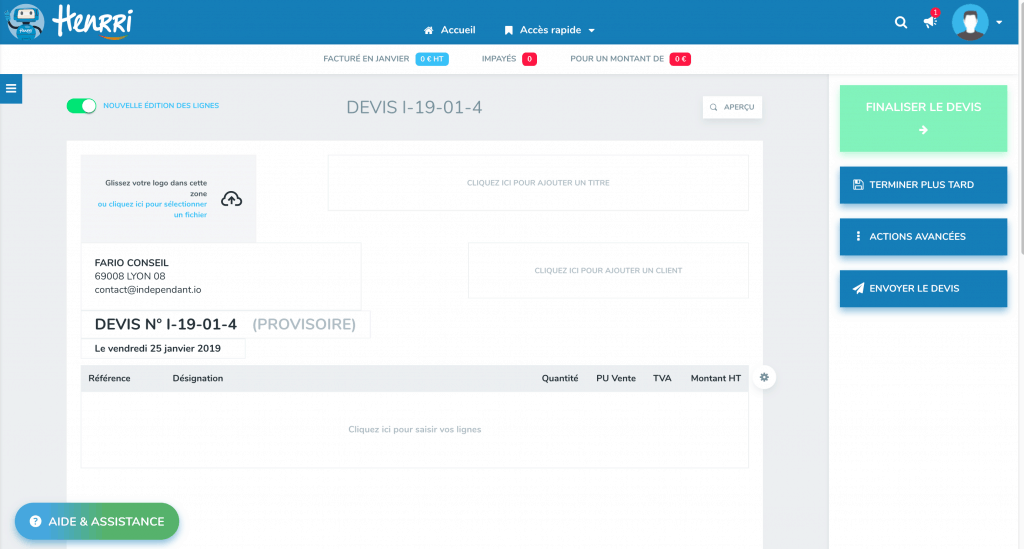 Henrri Avis | Que penser du logiciel de facturation GRATUIT en 2023