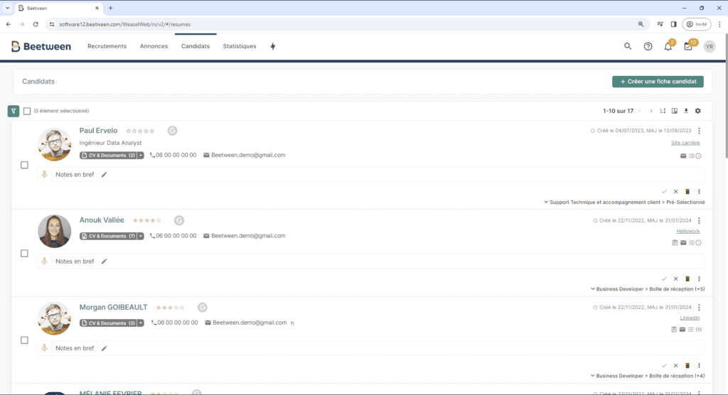 Beetween | Avis, Fonctionnalités & Prix de ce Logiciel ATS
