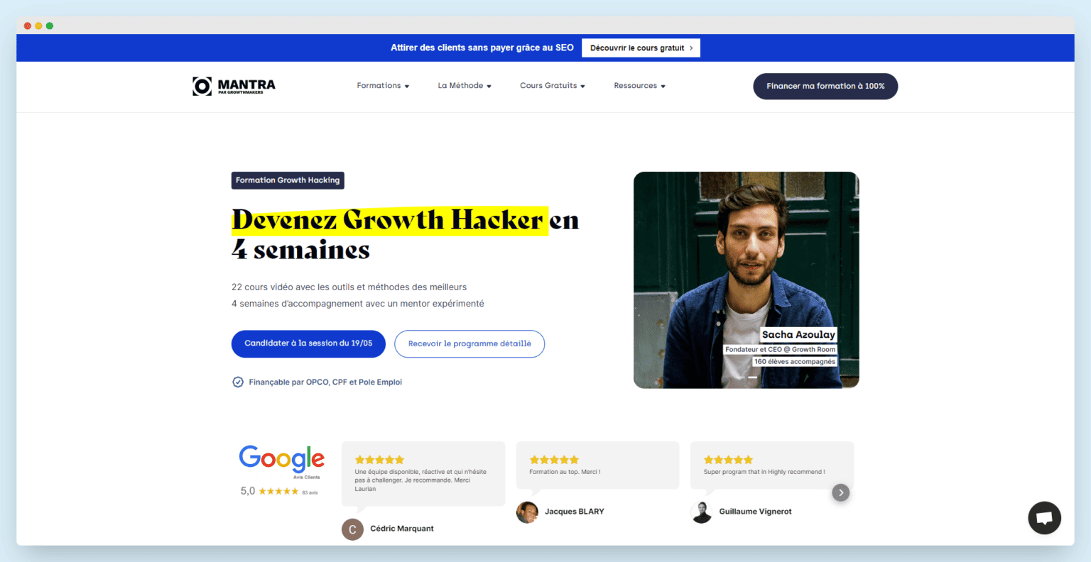 Les 4 Meilleures Formations en Growth Hacking en 2025